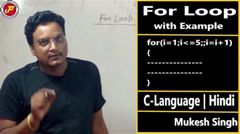 Control Structure For Loop C Language Programming Classes Youtube