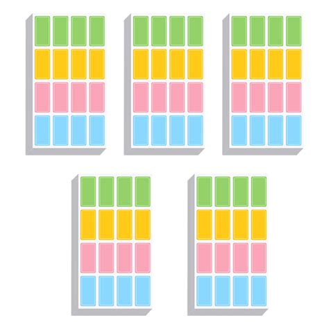 Garnet Colored Moving Labels Assorted Colors Rectangular 10 Sheets