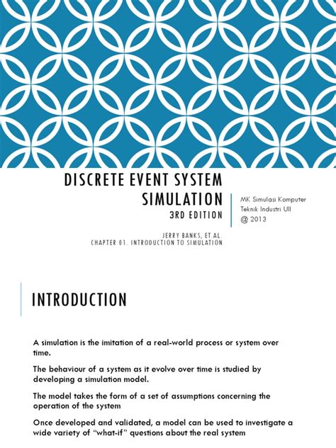 P4 Discrete Event System Simulation Ch 01 Pdf Simulation