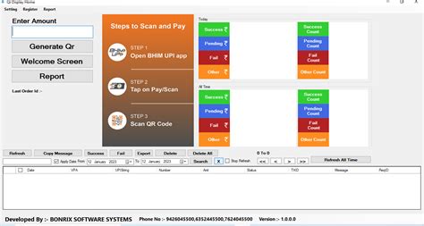 BHIM UPI PAYMENT Collection Using Dynamic QR Code Display Device Ahmedabad Gujarat INDIA