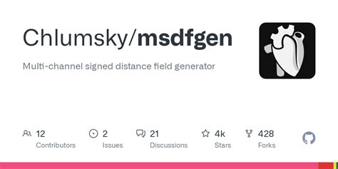 Github Chlumsky Msdfgen Multi Channel Signed Distance Field Generator