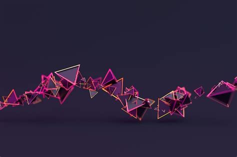 Premium Photo Abstract 3d Rendering Of Geometric Shapes