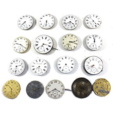 Swiss Pocket Watch Movement Assemblies