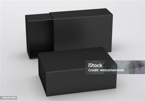 패키지 골판지 슬라이딩 서랍 블랙 박스 작은 아이템 일치 항목 및 기타 항목의 경우 3d 렌더 상자에 대한 스톡 사진 및 기타 이미지 Istock