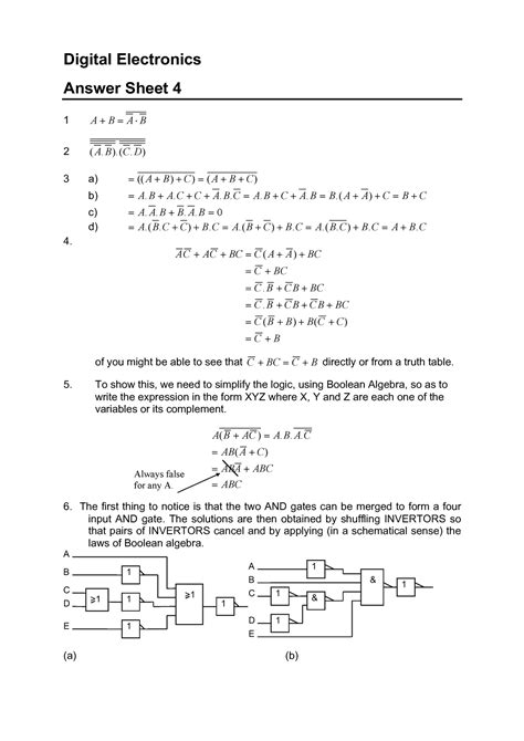 Solution 4 Digital Electronics And Computer Architecture Assignments