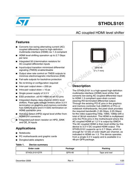 AC Coupled HDMI Level Shifter