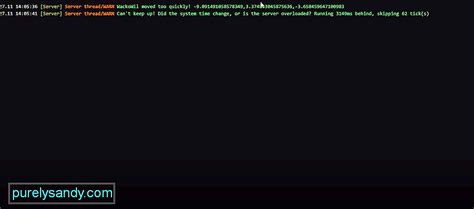 Minecraft Cant Keep Up Apakah Server Kelebihan Beban