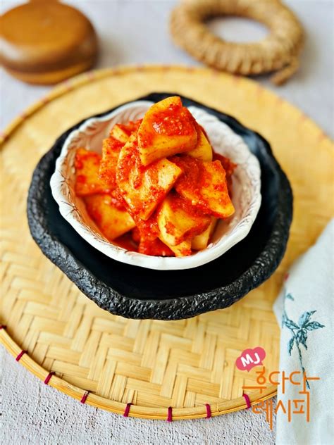 사이다 깍두기 담그는법 설렁탕집 석박지 담그기 깍두기 레시피 네이버 블로그