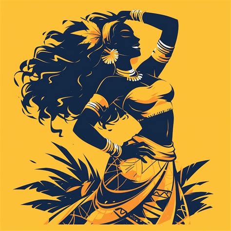 Une Femme Congolaise En Tenue Traditionnelle De Danseuse De Soukous