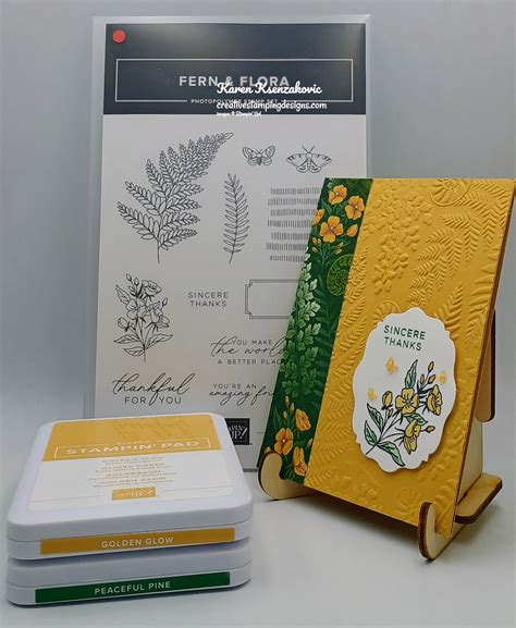 Stampin Up Fern And Flora Sincere Thanks Creative Stamping Designs