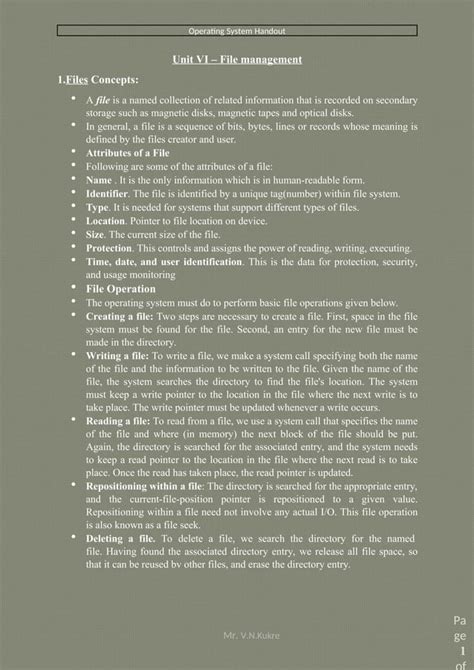 Operating System File Management Concepts Ppt Operating Systems Computer Software And