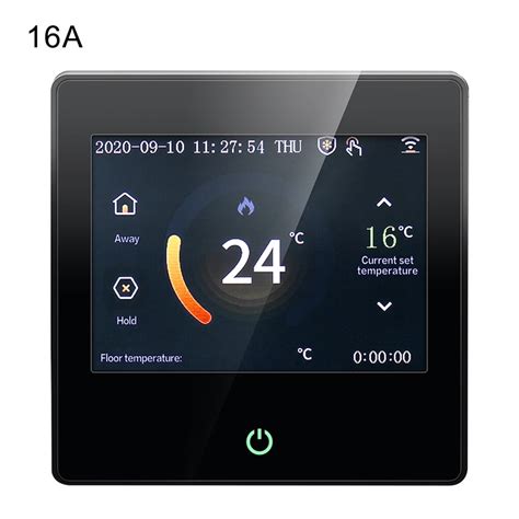 Keyboarant Wifi Smart Thermostat Heating Temperature Controller With Celsius Led Touch Screen