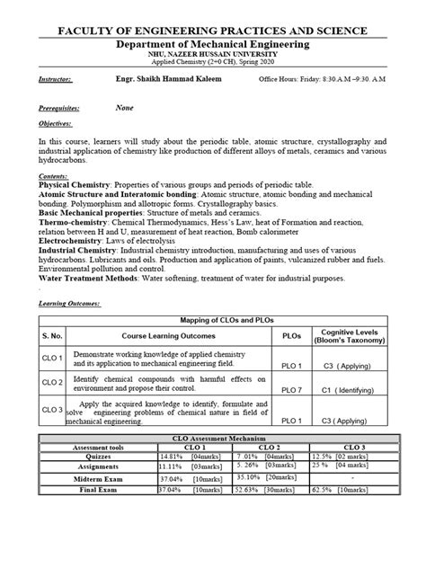 Applied Chemistry Pdf Chemistry Chemical Bond