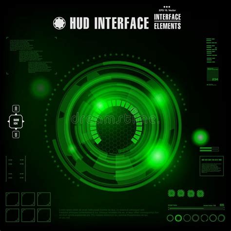 Futuristic Virtual Graphic Touch User Interface Hud Stock Vector Illustration Of Media