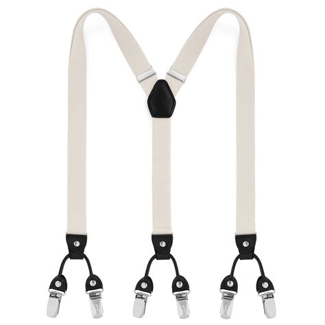 Slim Ivory Clip On Braces In Stock Trendhim