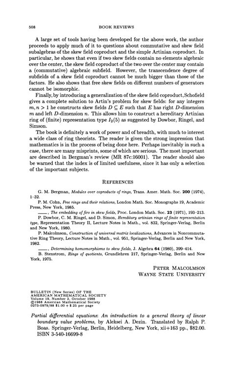 Pdf Review Aleksei A Dezin Partial Differential Equations An