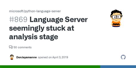 Language Server Seemingly Stuck At Analysis Stage · Issue 869 · Microsoftpython Language