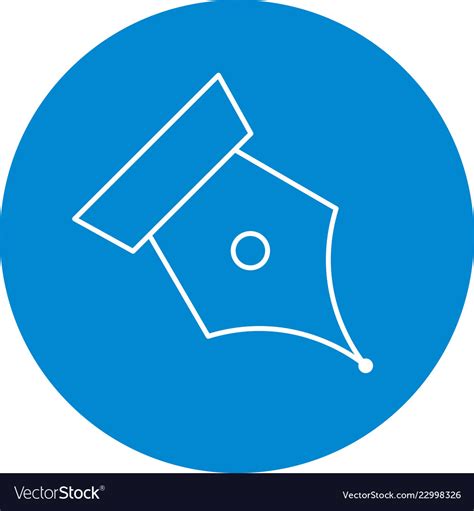 Nib Icon Royalty Free Vector Image Vectorstock
