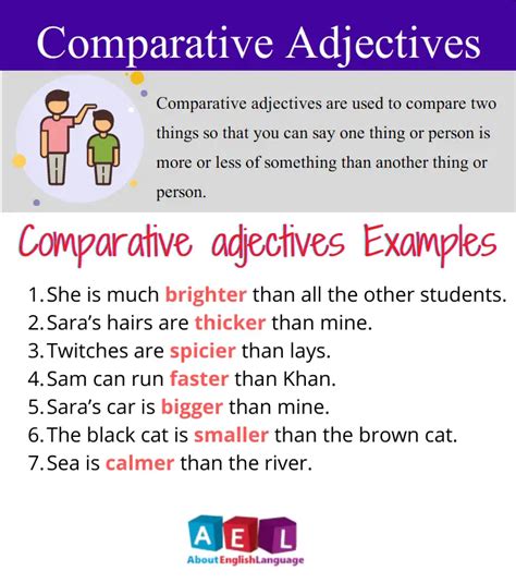Comparative Adjectives Definition 10 Easy Examples NBKomputer