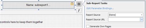 Subreport Control