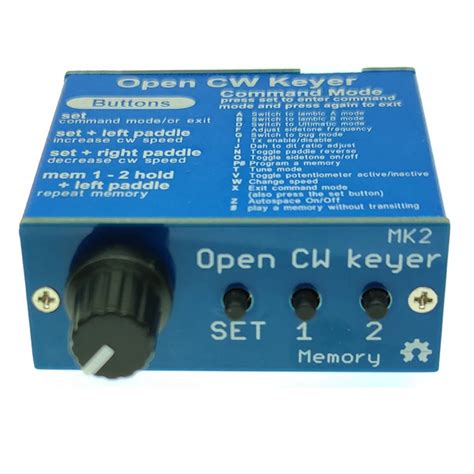 Open Cw Keyer Mk2 Finished With Aluminum Shell Cw Keyer Mk2 Kit Cw