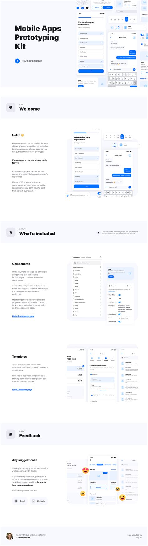 mobile apps prototyping kits behance
