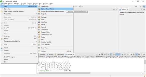 Simple Hello World Program In Spring Boot Using Spring Tool Suite Sts Tour Pinyata