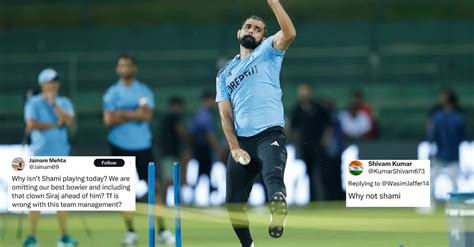 Asia Cup 2023 Twitter Fumes As Mohammed Shami No Longer Integrated In