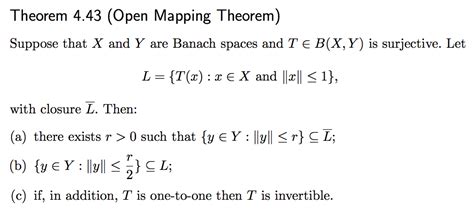 Analysis Proof Of The Open Mapping Theorem Mathematics Stack Exchange