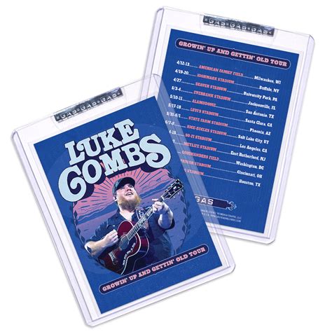 Luke Combs Growin Up And Gettin Old Tour Trading Card