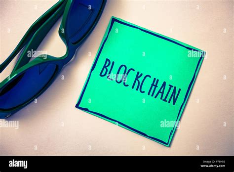 Word Writing Text Blockchain Business Concept For Register Log