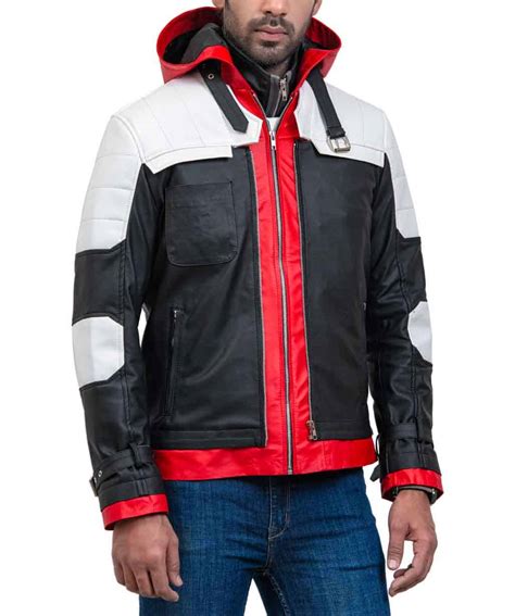 Batman Arkham Knight Leather Jacket Arkham Knight Jason Todd Hooded