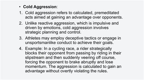 Aggression In Sports I Sports Psychology Pptx