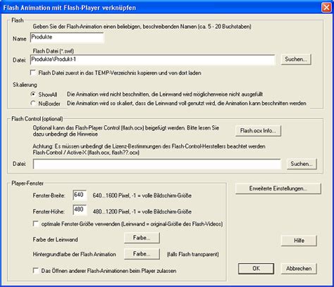 CDMenuPro Flash Player für den Autostart von Flash Videos
