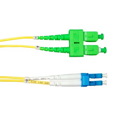 Patch cord de fibra óptica SC APC a LC UPC de 2 metros 3 mm ATON Technology