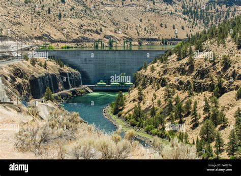 Pelton Hydro Electric Dam On The Deshutes River Jefferson County