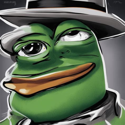 Big Pepe The Dapper Frog In Gray Fedora