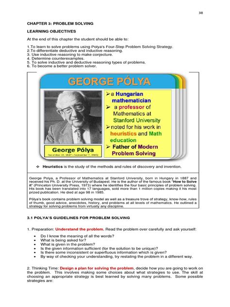 Chapter 3 Problem Solving Editted Pdf Deductive Reasoning Argument