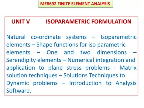 Finite Element Analysis Dr P Parandaman PPSX