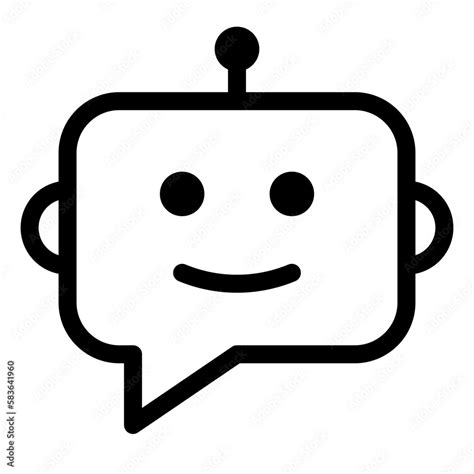 Chat Bot Icon Ai Artificial Intelligence Chatbot Vector Icon Flat