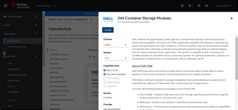 Using A Csm Operator To Configure Storage Implementation Guide—red Hat Openshift Container