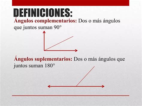 Rectas Perpendiculares Paralelas Ángulos Complementarios Y