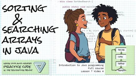 Searching And Sorting Arrays In Java Intro Java Course Lesson 7 Video 4 Youtube
