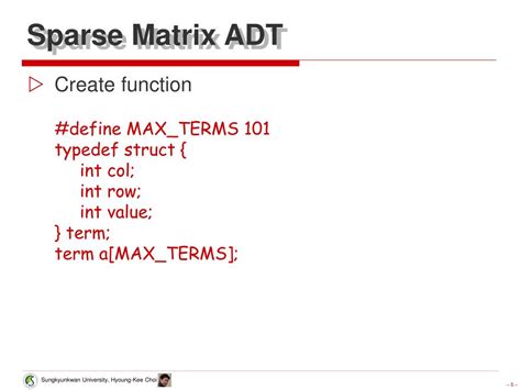 ppt sparse matrix adt powerpoint presentation free download id 5108976