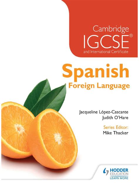 Cambridge Igcse And International Certificate Spanish Foreign Language