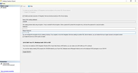 Sql Server Integrationservicescatalog Doesnt Allow To Create Ssisdb