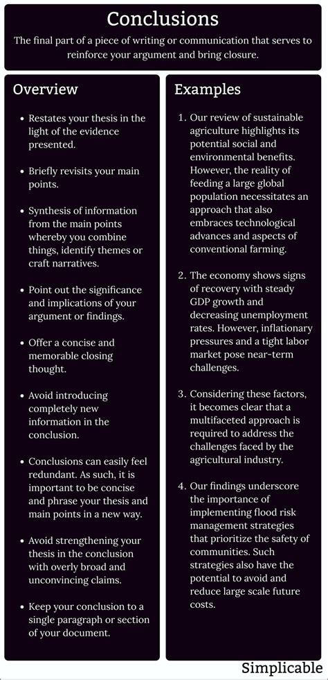5 Examples Of Conclusions Simplicable