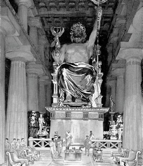 The Statue Of Zeus At Olympia Wonders Of The World