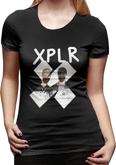 Sbvsdghfhgs Sam Colby XPLR Women S Classic Short Sleeve T Shirt XL Black Amazon Co Uk Clothing