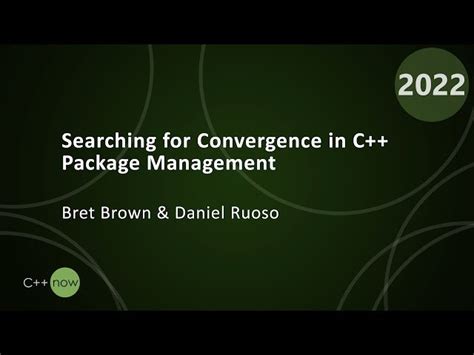 Cnow Talk Searching For Convergence In C Package Management From